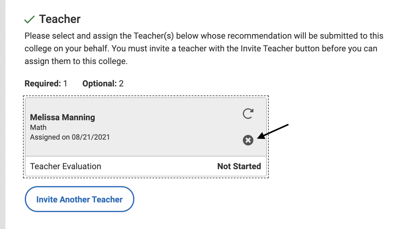 How can I remove a counselor or a recommender?